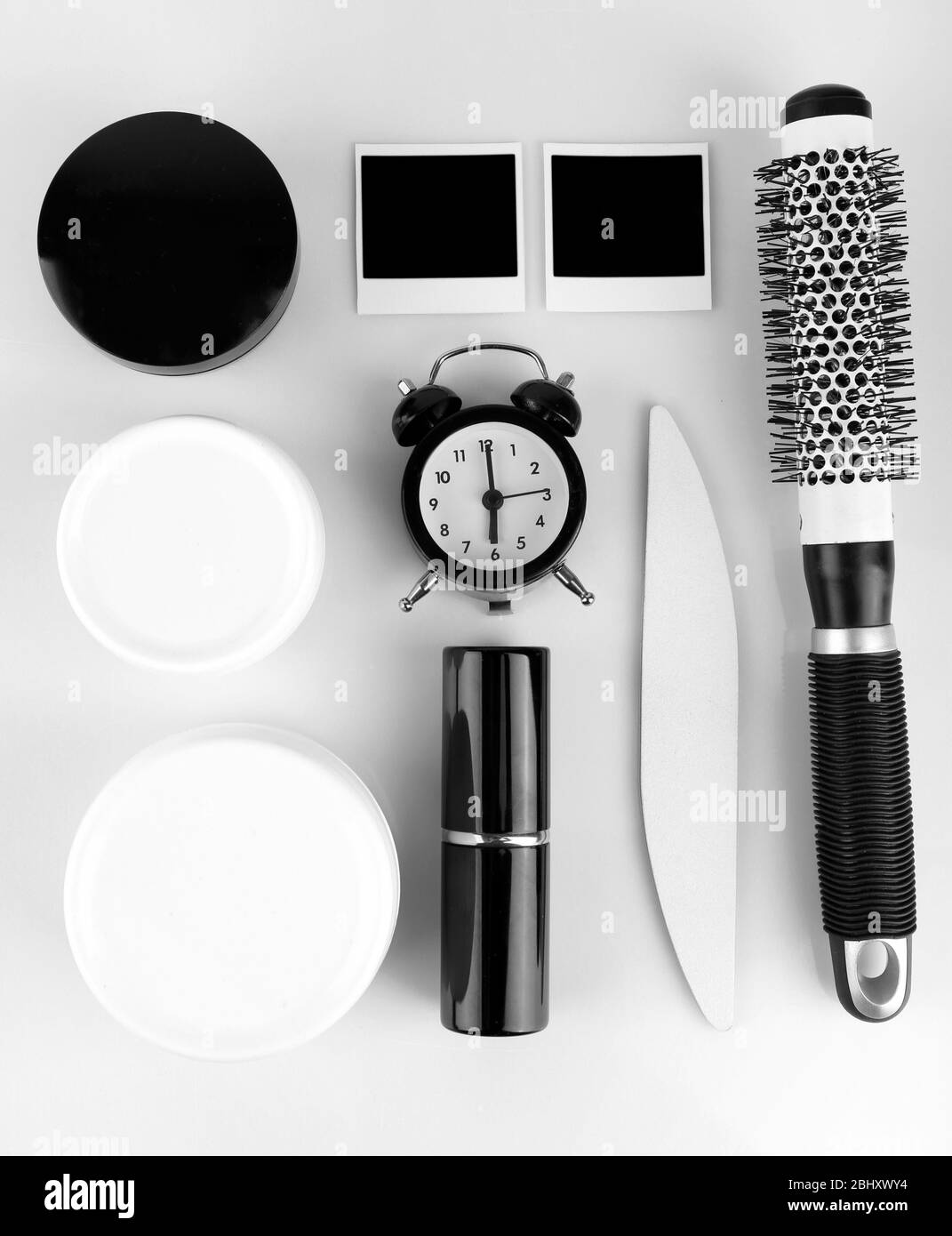 Essentials fashion woman objects on light background Stock Photo - Alamy