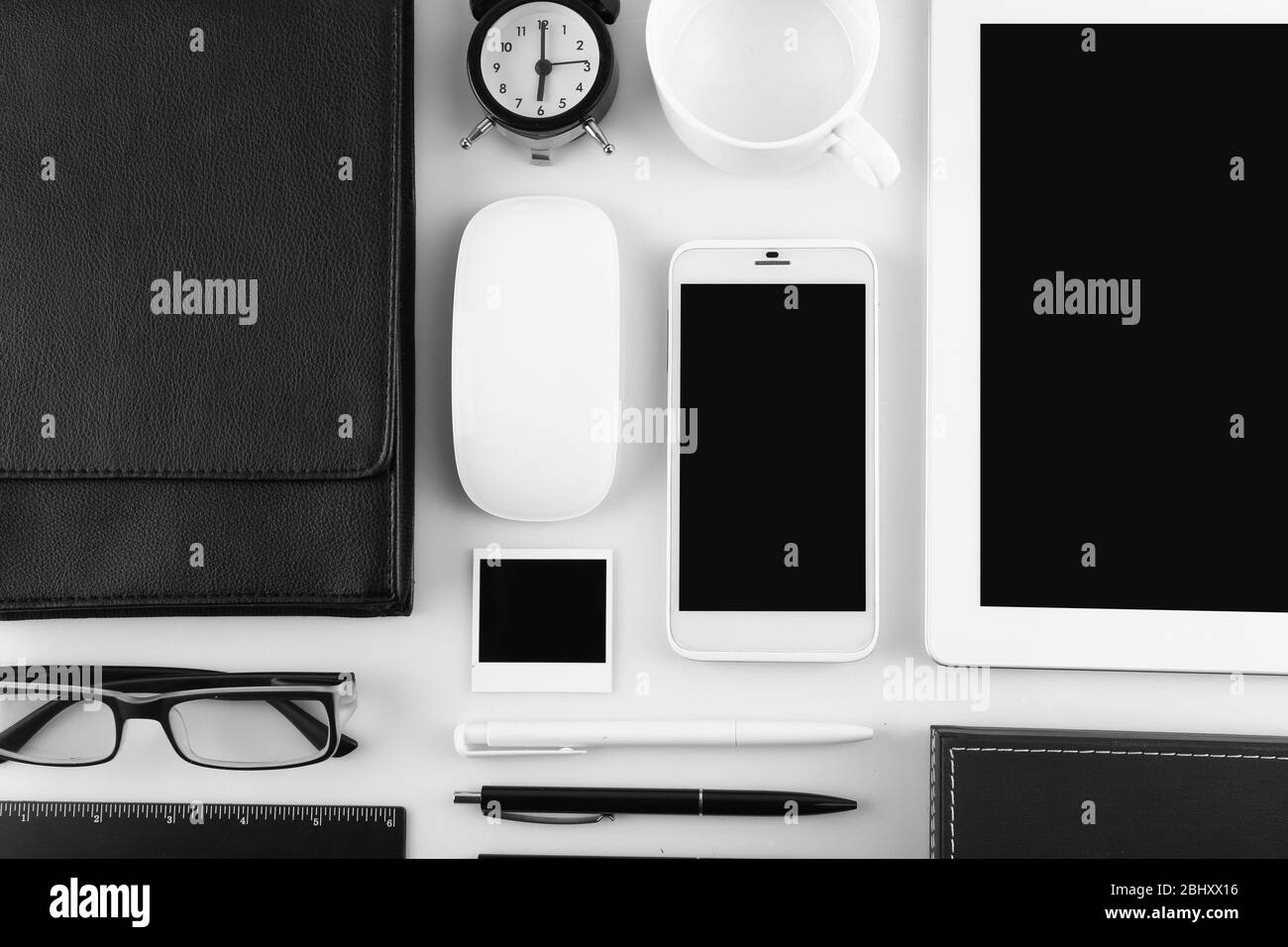 Essentials fashion man objects on light background Stock Photo - Alamy