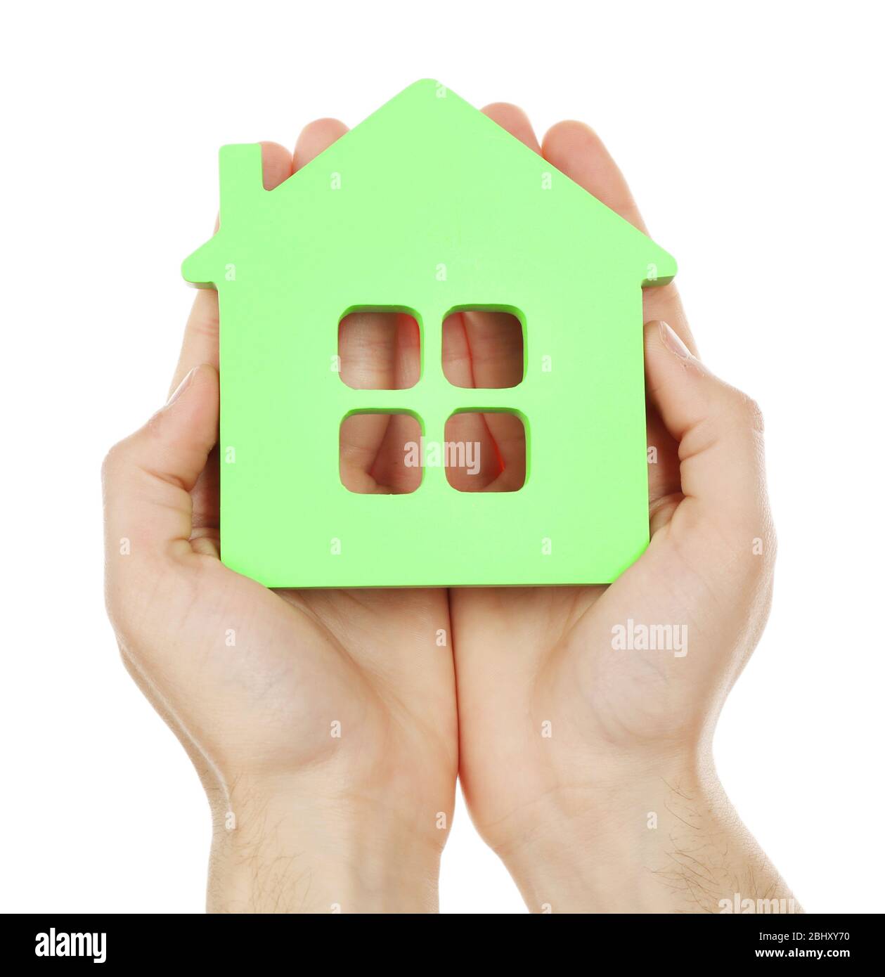 Female hands holding house Stock Photo - Alamy