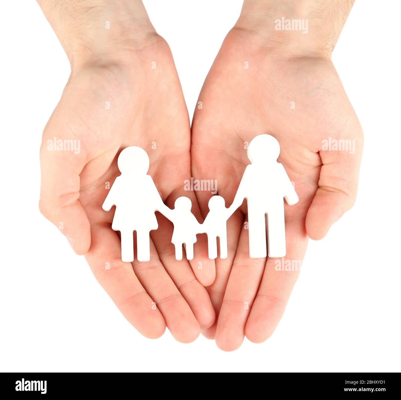 Closeup happy paper family Cut Out Stock Images & Pictures - Alamy