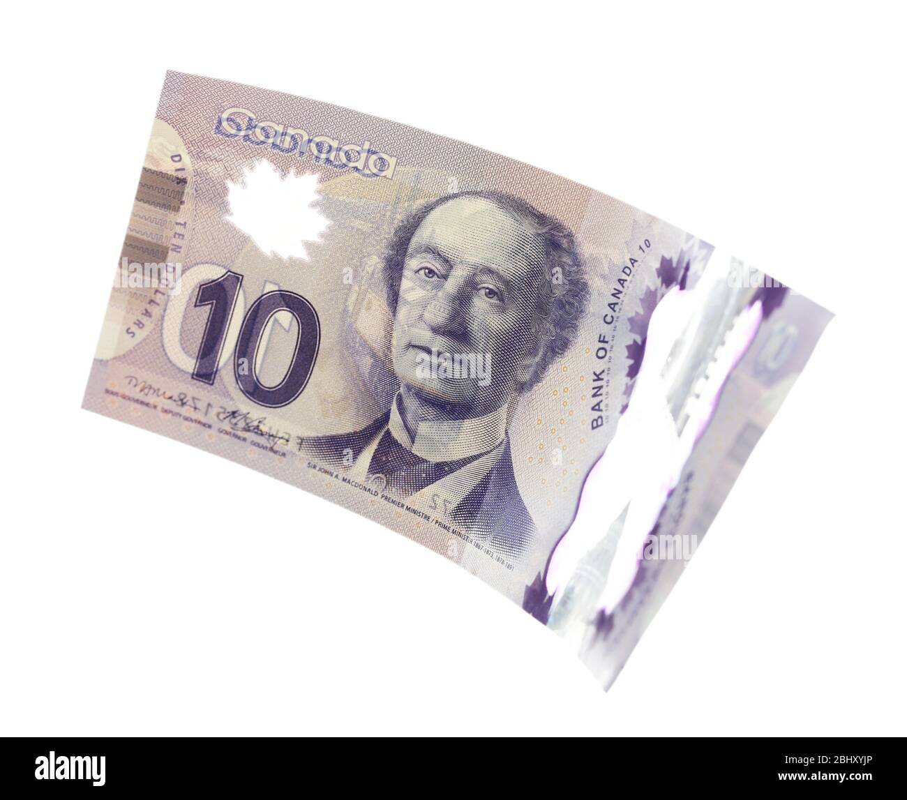 Canadian 10 dollar banknote Cut Out Stock Images & Pictures - Alamy
