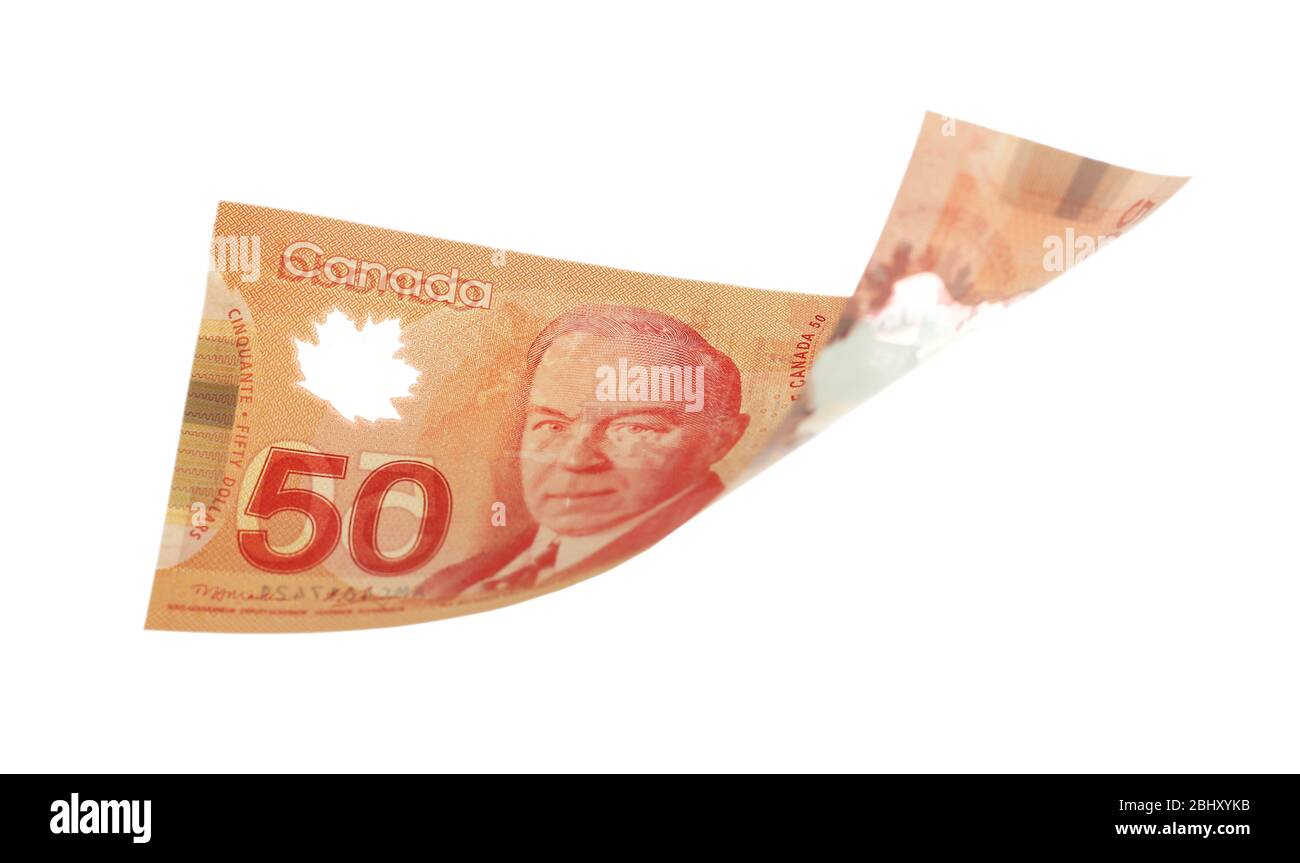 Canadian 50 dollar banknote hi-res stock photography and images - Alamy