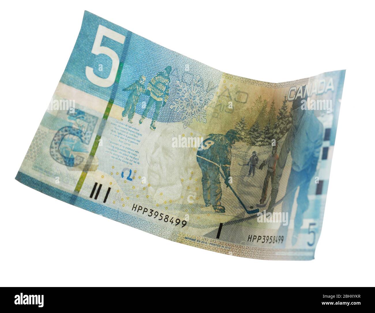 5 canadian dollar bill hi-res stock photography and images - Alamy