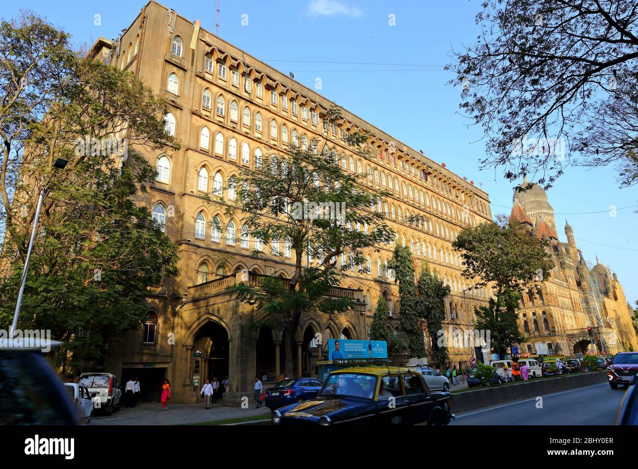 MUMBAI, INDIA - February 7, 2019: Chhatrapati Shivaji Maharaj Terminus ...