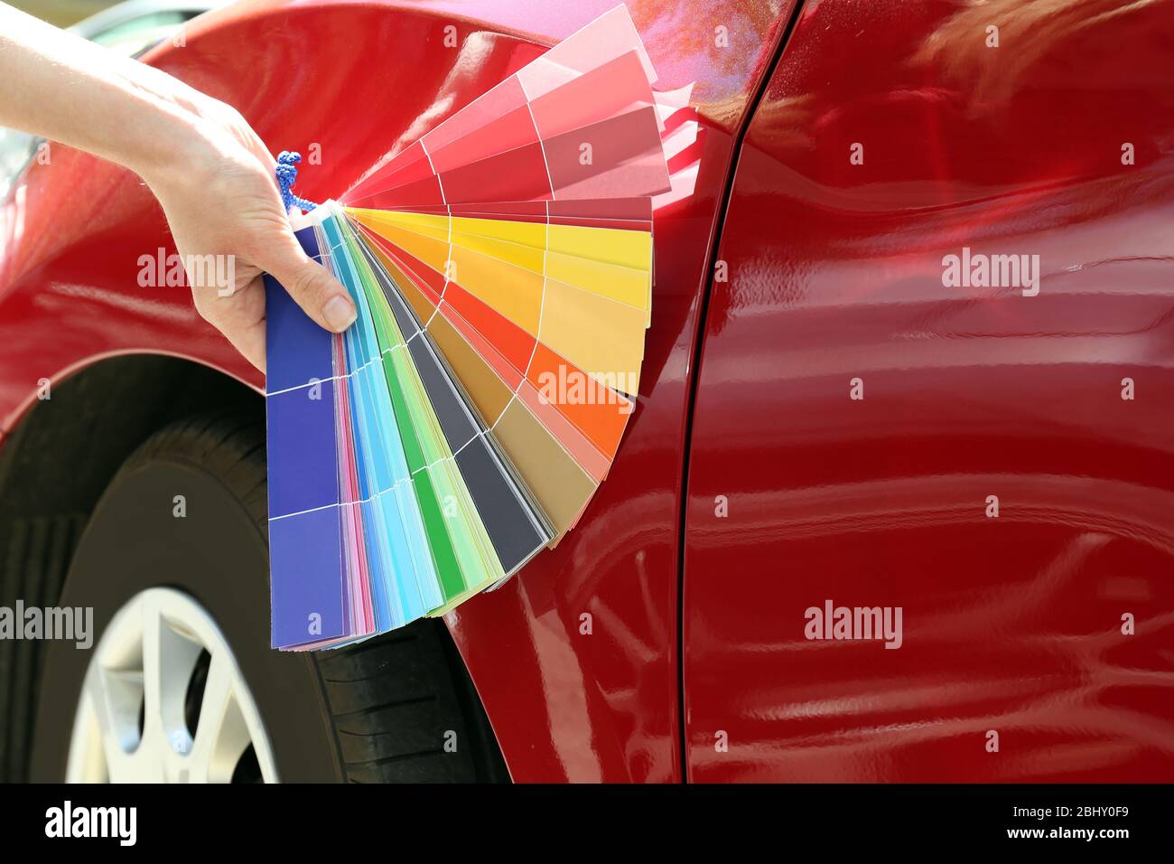 Car paint samples hi-res stock photography and images - Alamy