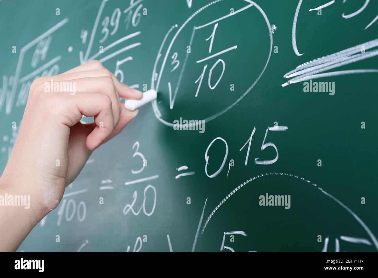 Hand writing trigonometry formula on hi-res stock photography and ...
