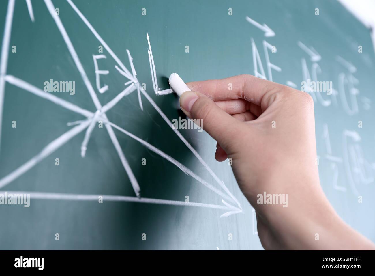 Hand writing trigonometry formula on hi-res stock photography and ...