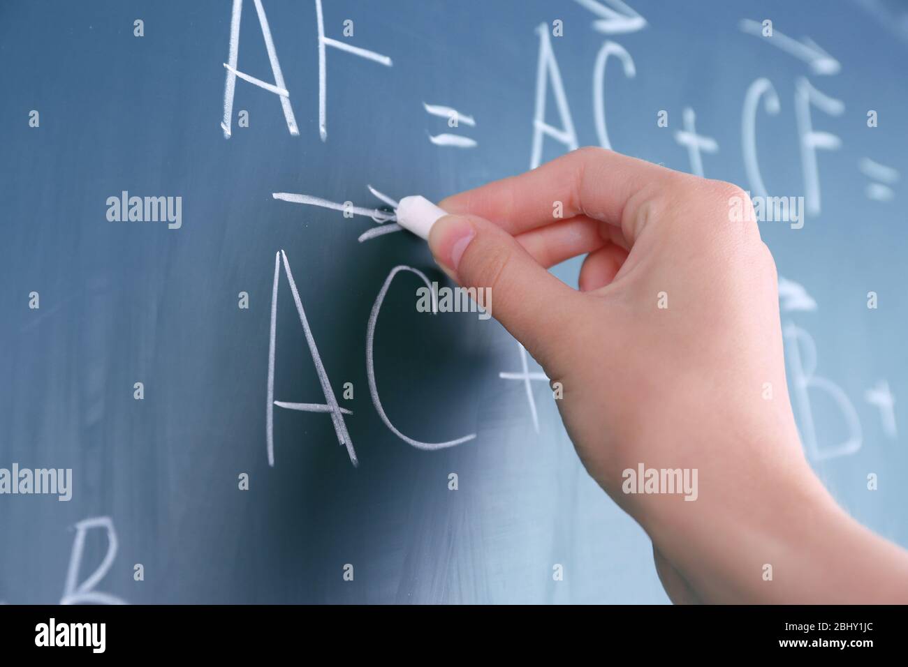 Hand writing trigonometry formula on hi-res stock photography and ...