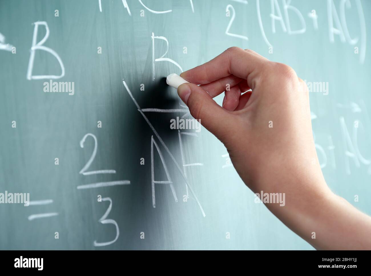 Hand writing trigonometry formula on hi-res stock photography and ...