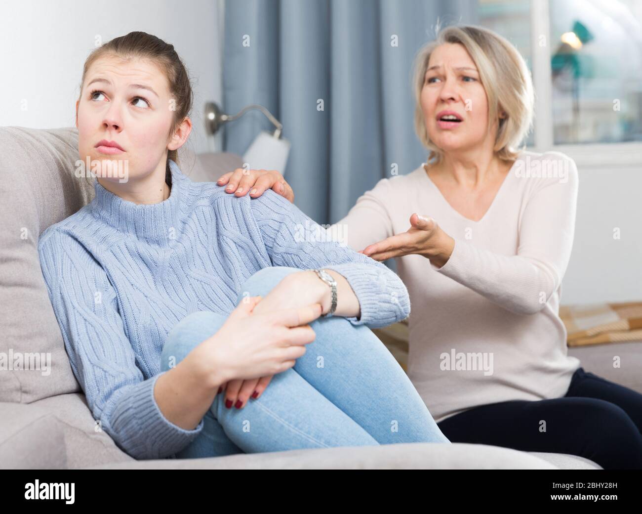 Mother ashamed daughter hi-res stock photography and images - Alamy