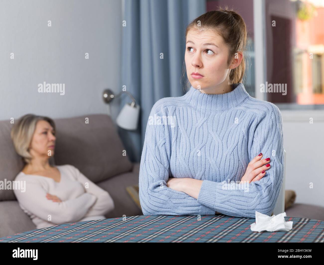 Mother ashamed daughter hi-res stock photography and images - Alamy