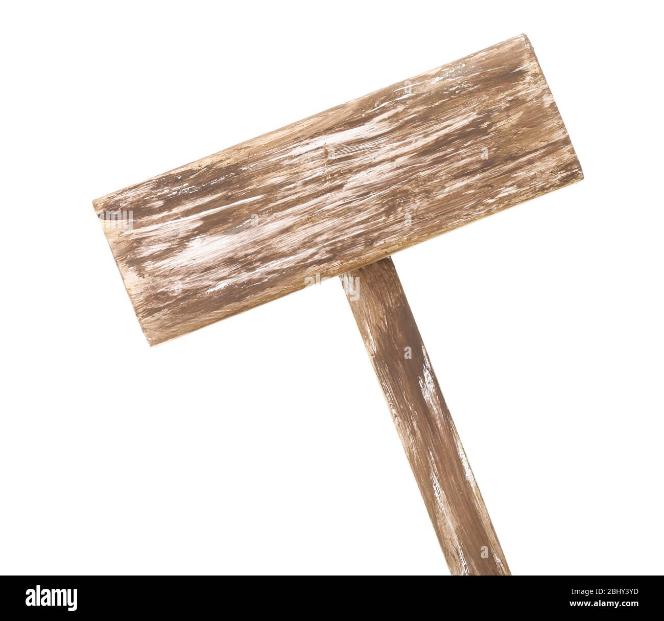 Wooden signboard isolated on white Stock Photo - Alamy