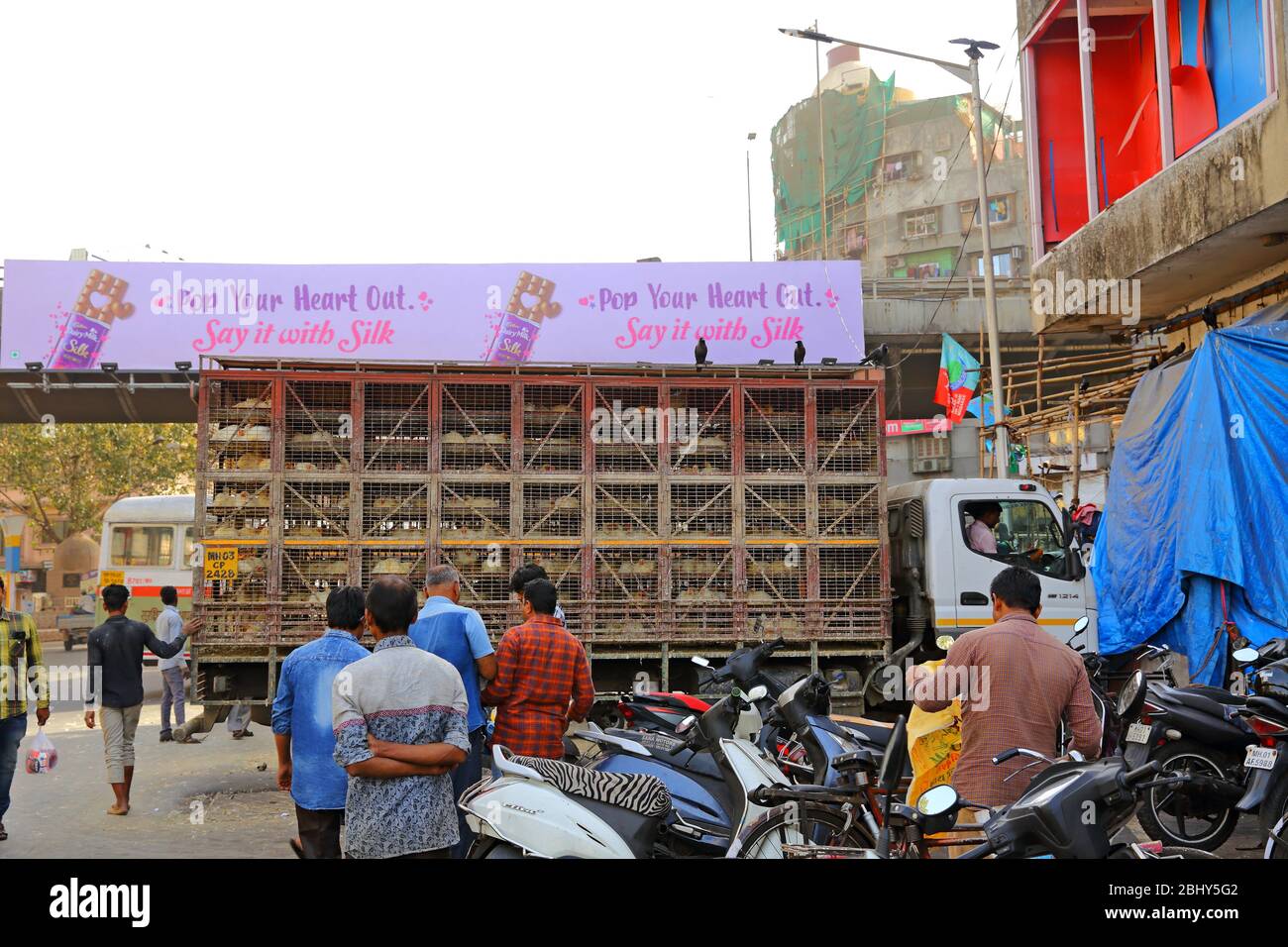 MUMBAI, INDIA - February 7, 2019: City views of Mumbai, the financial ...