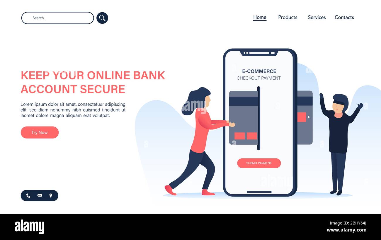 Web page design with business or finance concept for website and mobile website development ...