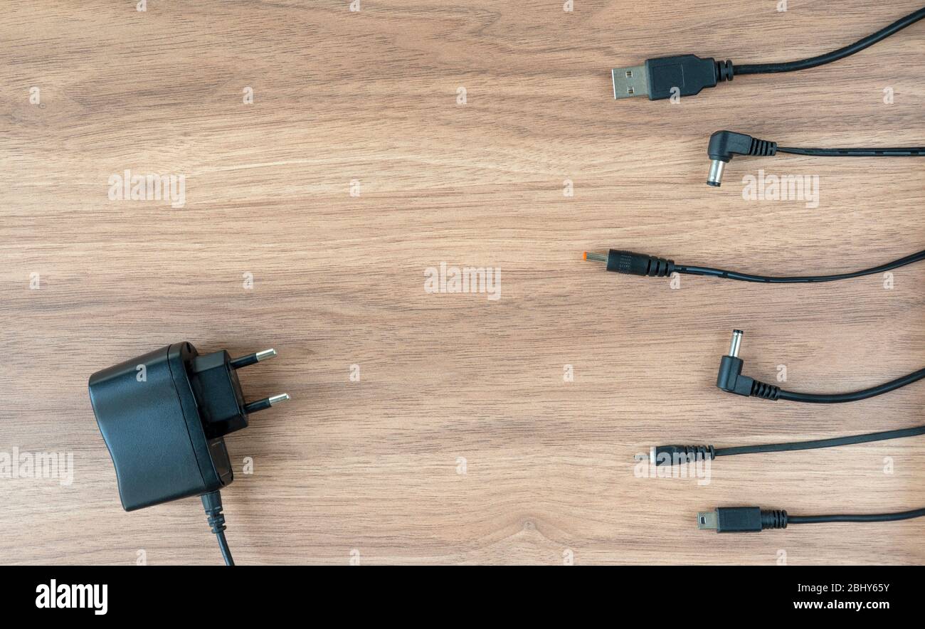electrical adapter and various connectors. conducting tests and ...