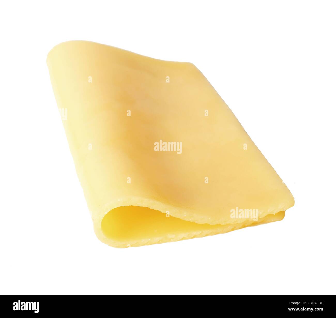 Slice of cheese isolated on white Stock Photo - Alamy