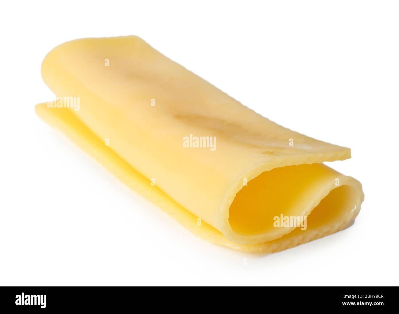 Slice of cheese isolated on white Stock Photo - Alamy