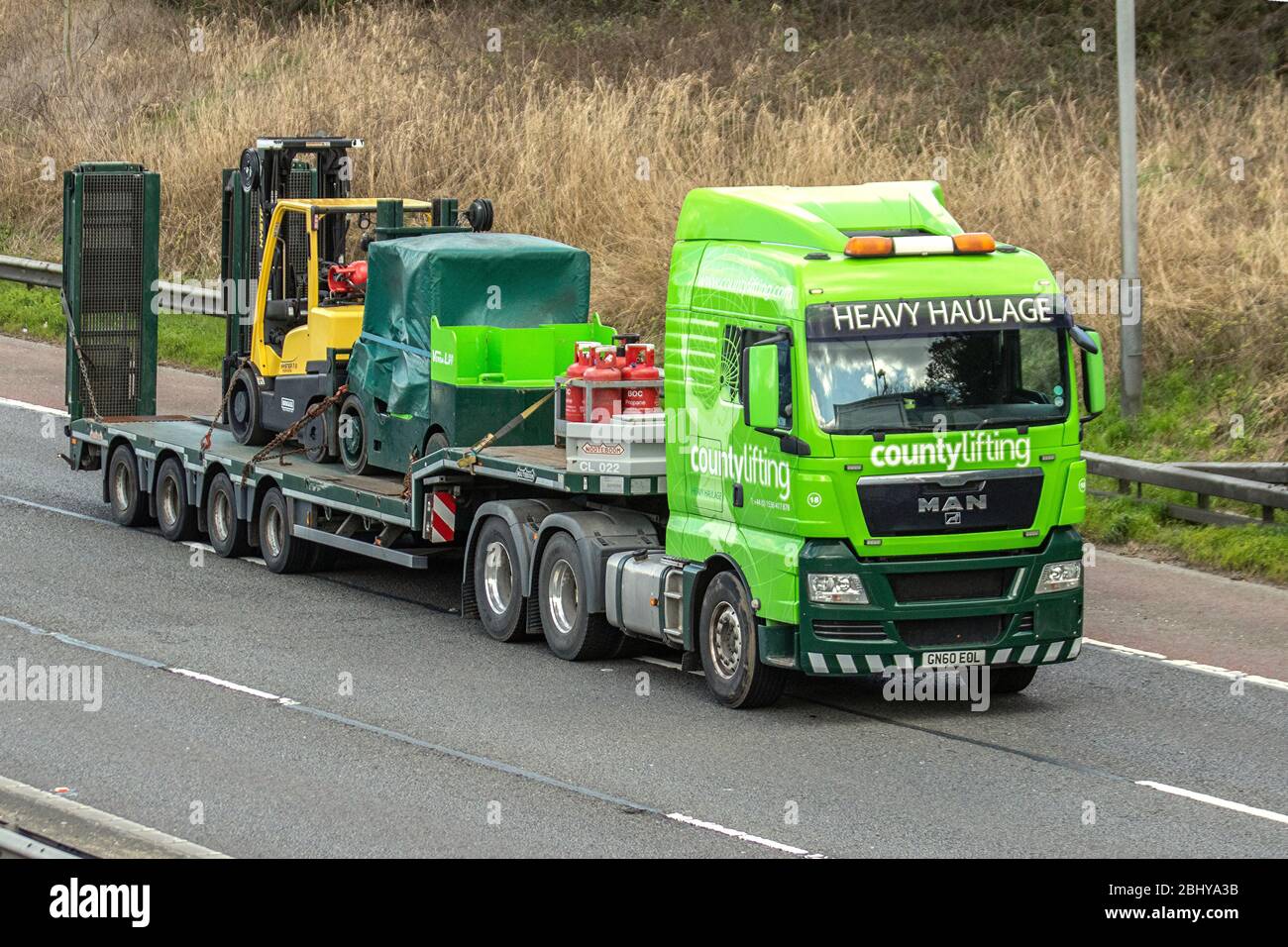 County Lifting; 2010 Green Man TGX Haulage delivery trucks, lorry ...