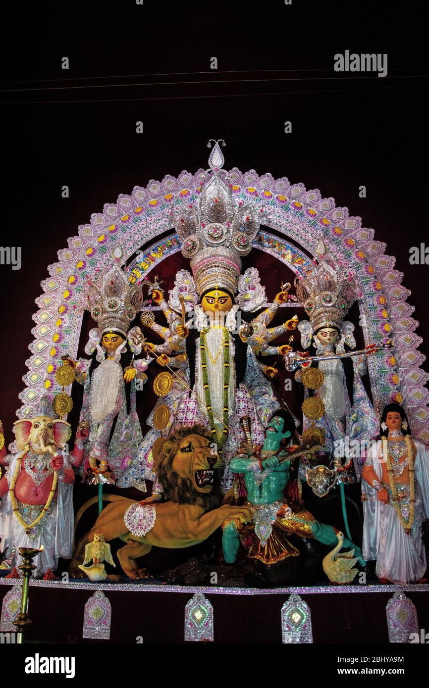 An All Time Traditional Durga Idol Stock Photo - Alamy