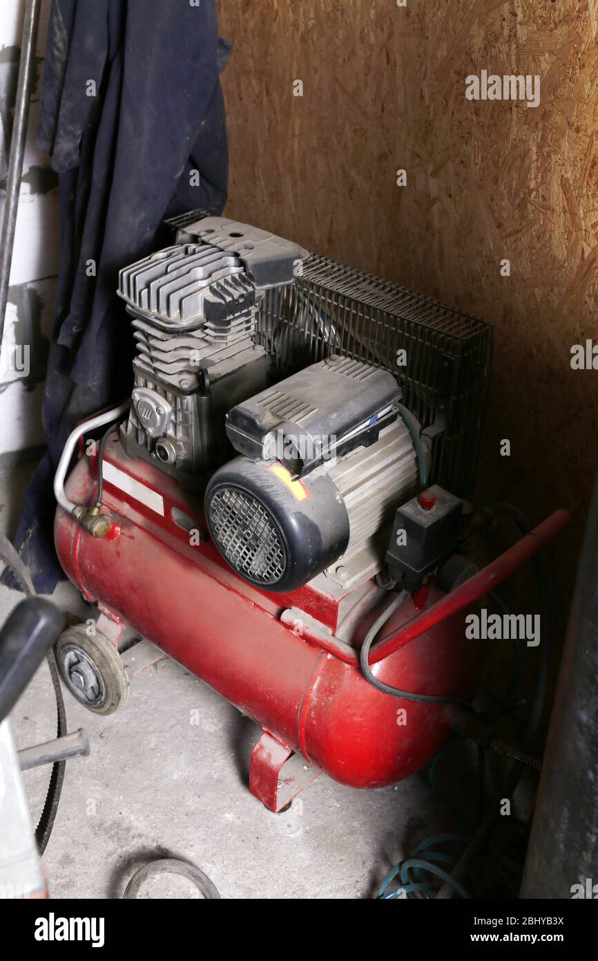 Powerful electric motors close up Stock Photo - Alamy