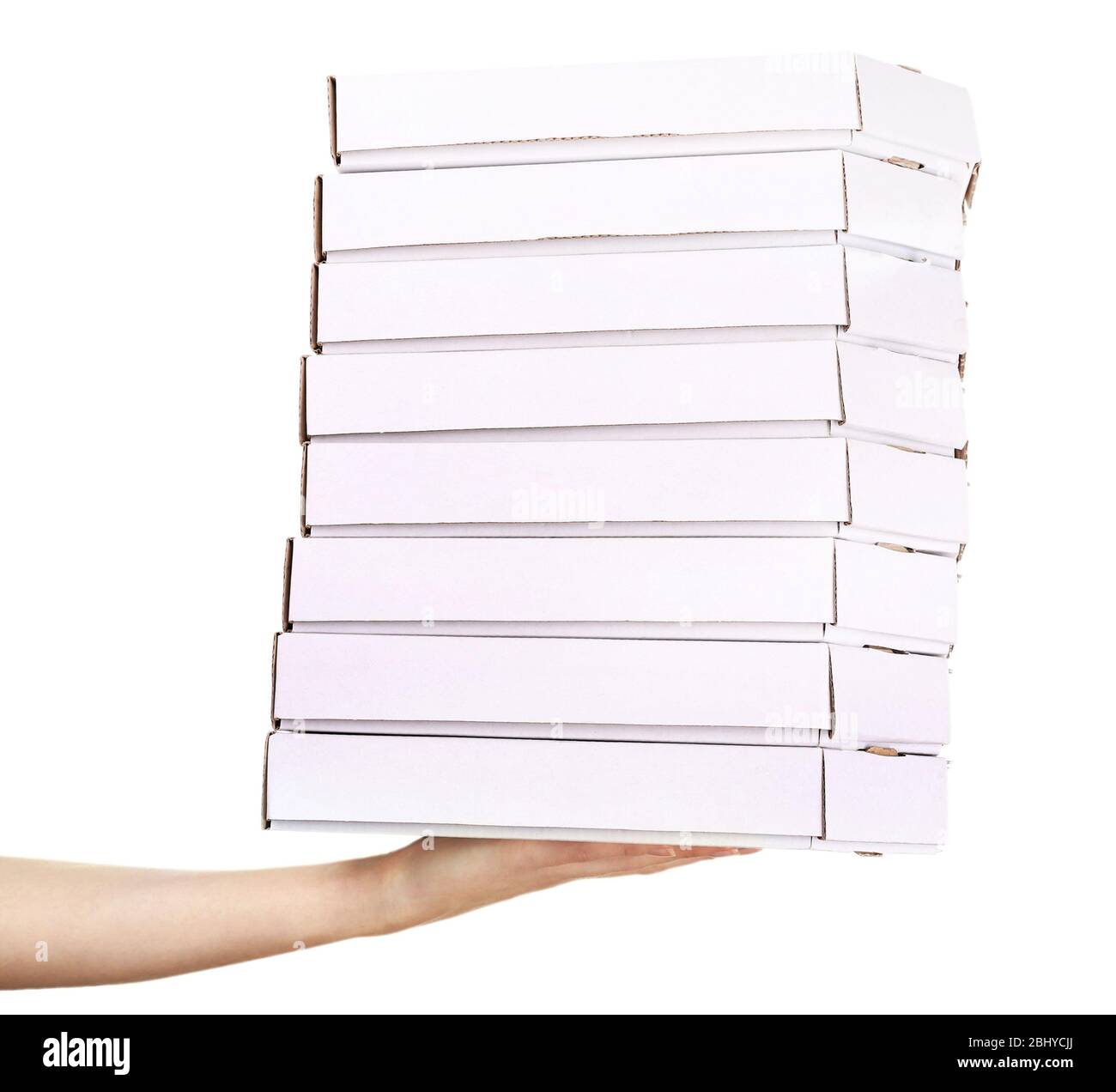 People hand holding pack Cut Out Stock Images & Pictures - Alamy