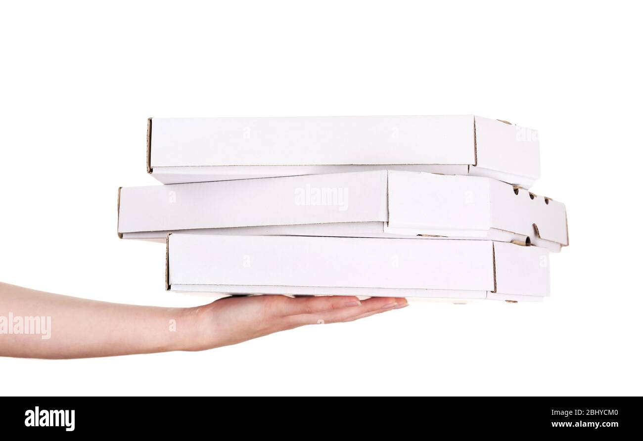 People hand holding pack Cut Out Stock Images & Pictures - Alamy