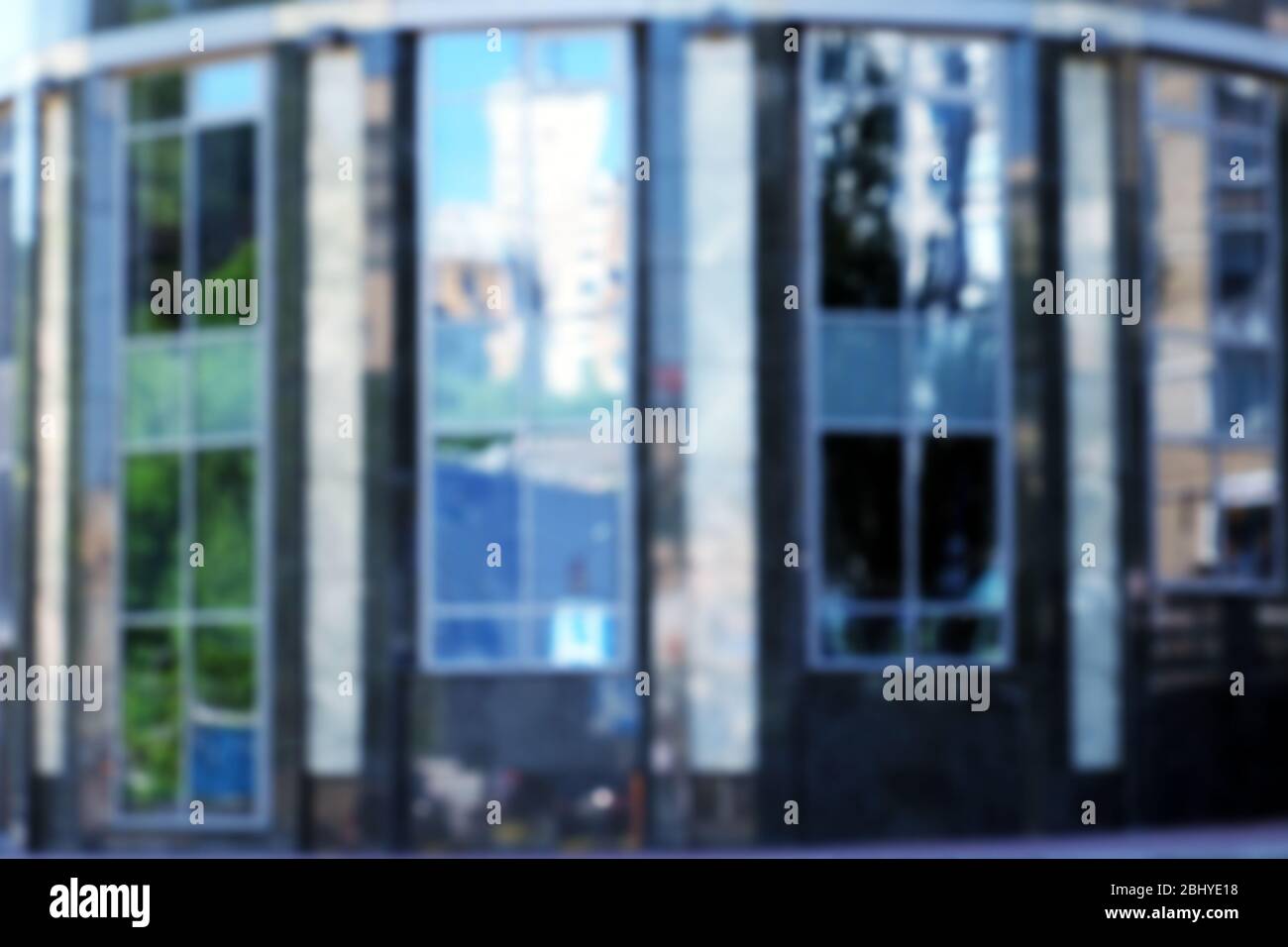 Abstract blurry business center background Stock Photo - Alamy
