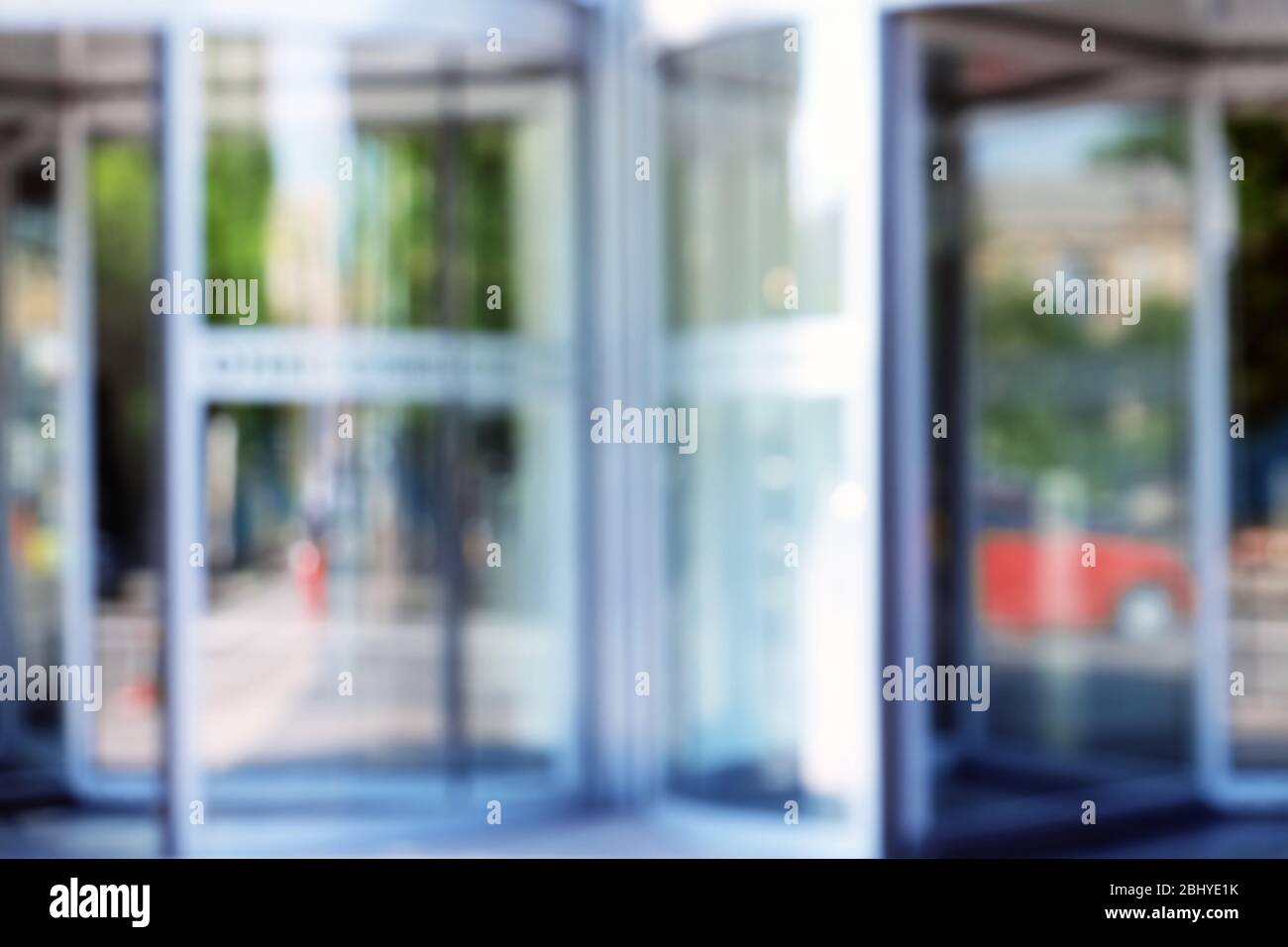 Abstract blurry business center background Stock Photo - Alamy