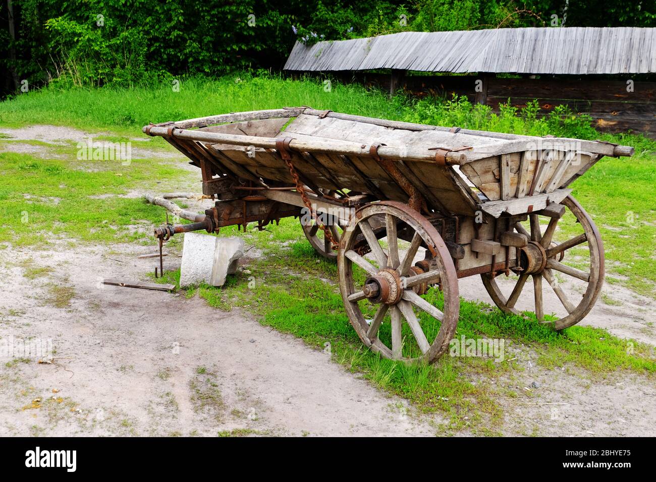 Old card on yard Stock Photo - Alamy