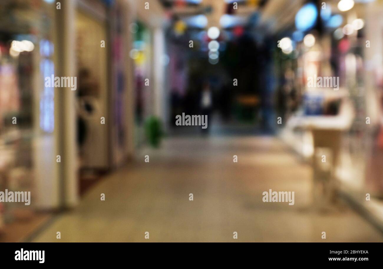 Blurred background store Stock Photo - Alamy