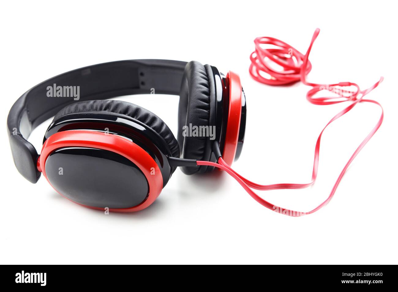 Headphones isolated on white Stock Photo - Alamy