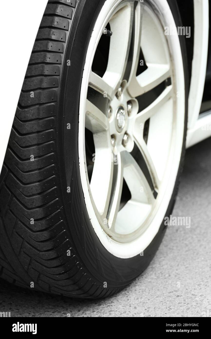 Car wheel close up Stock Photo - Alamy