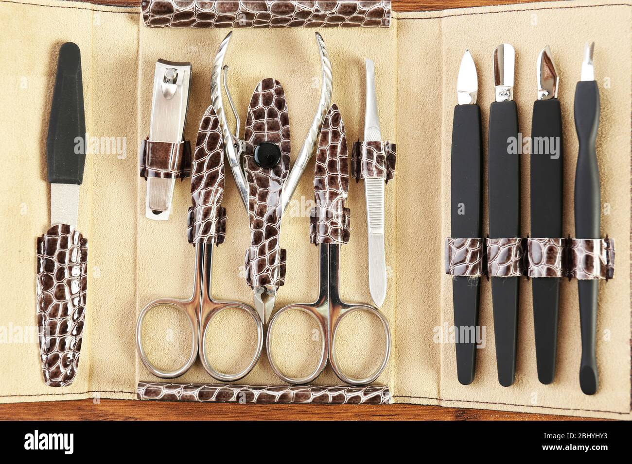 Manicure set in open hi-res stock photography and images - Alamy