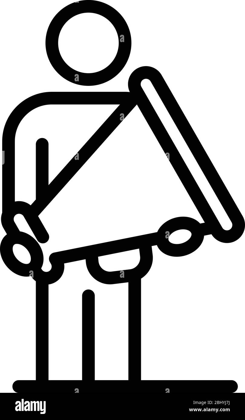 Man with megaphone icon, outline style Stock Vector Image & Art - Alamy