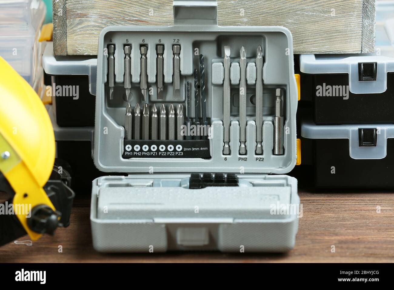 Set of tools in workshop Stock Photo - Alamy