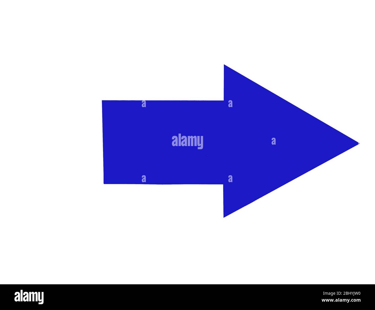 Blue direction arrow Cut Out Stock Images & Pictures - Alamy