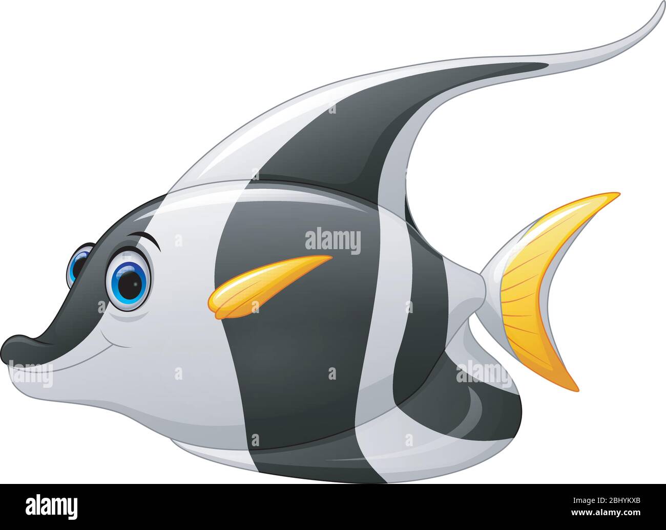 masked banner fish cartoon Stock Vector Image & Art - Alamy