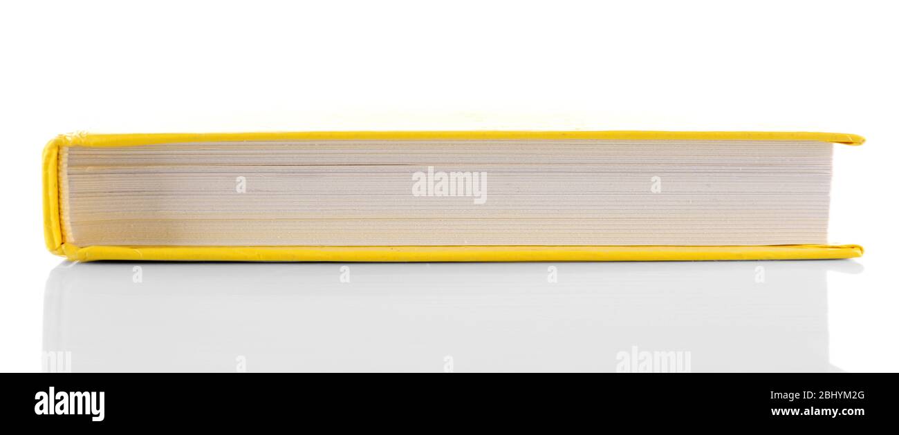 Single book isolated on white Stock Photo - Alamy