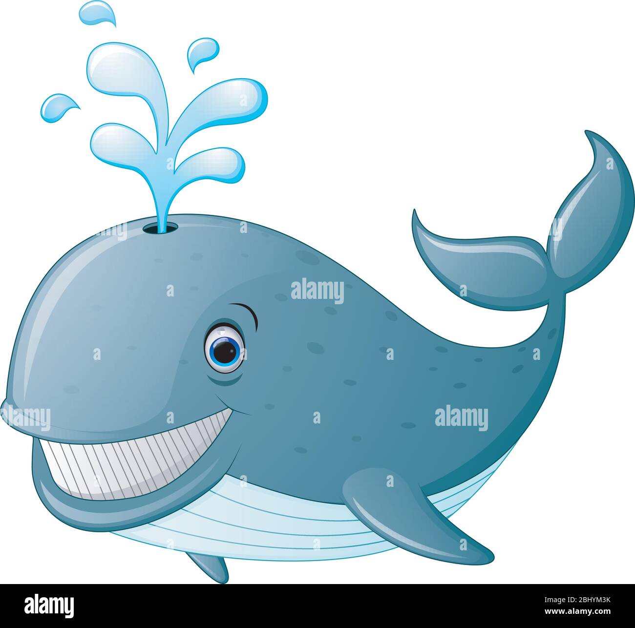 Illustration of cute cartoon whale Stock Vector Image & Art - Alamy