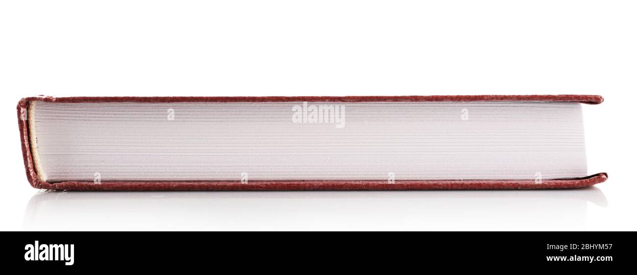 Single book isolated on white Stock Photo - Alamy