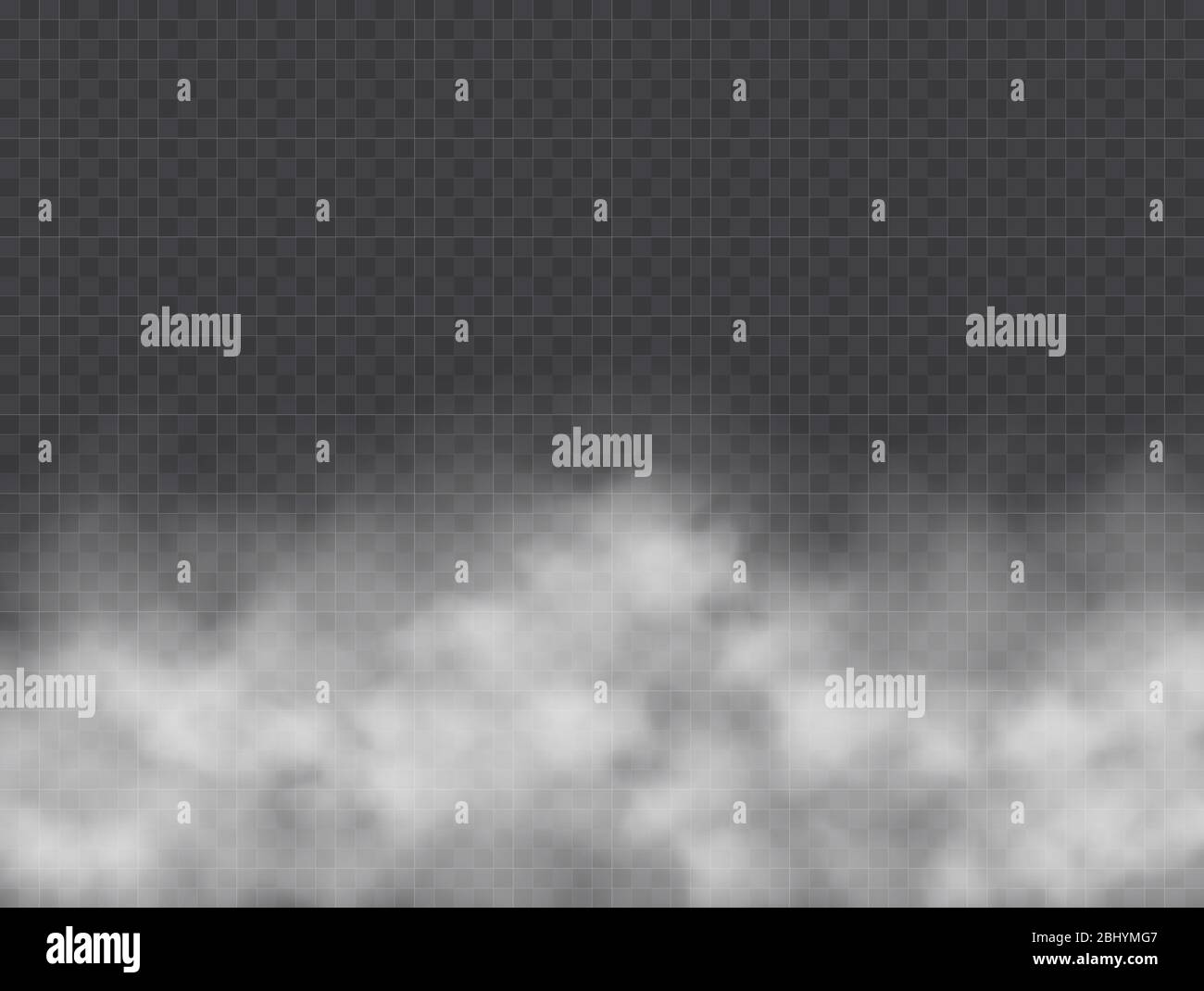 Fog or smoke isolated on transparent background. Realistic smog, haze ...