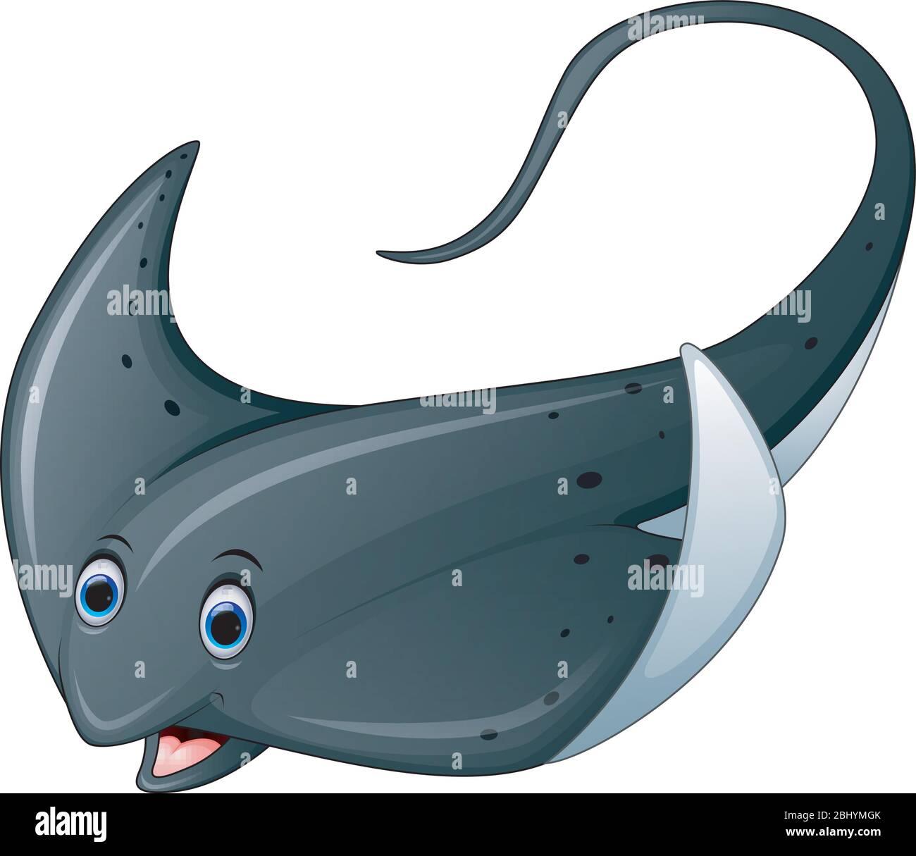 Cartoon marine stingray fish Stock Vector Image & Art - Alamy