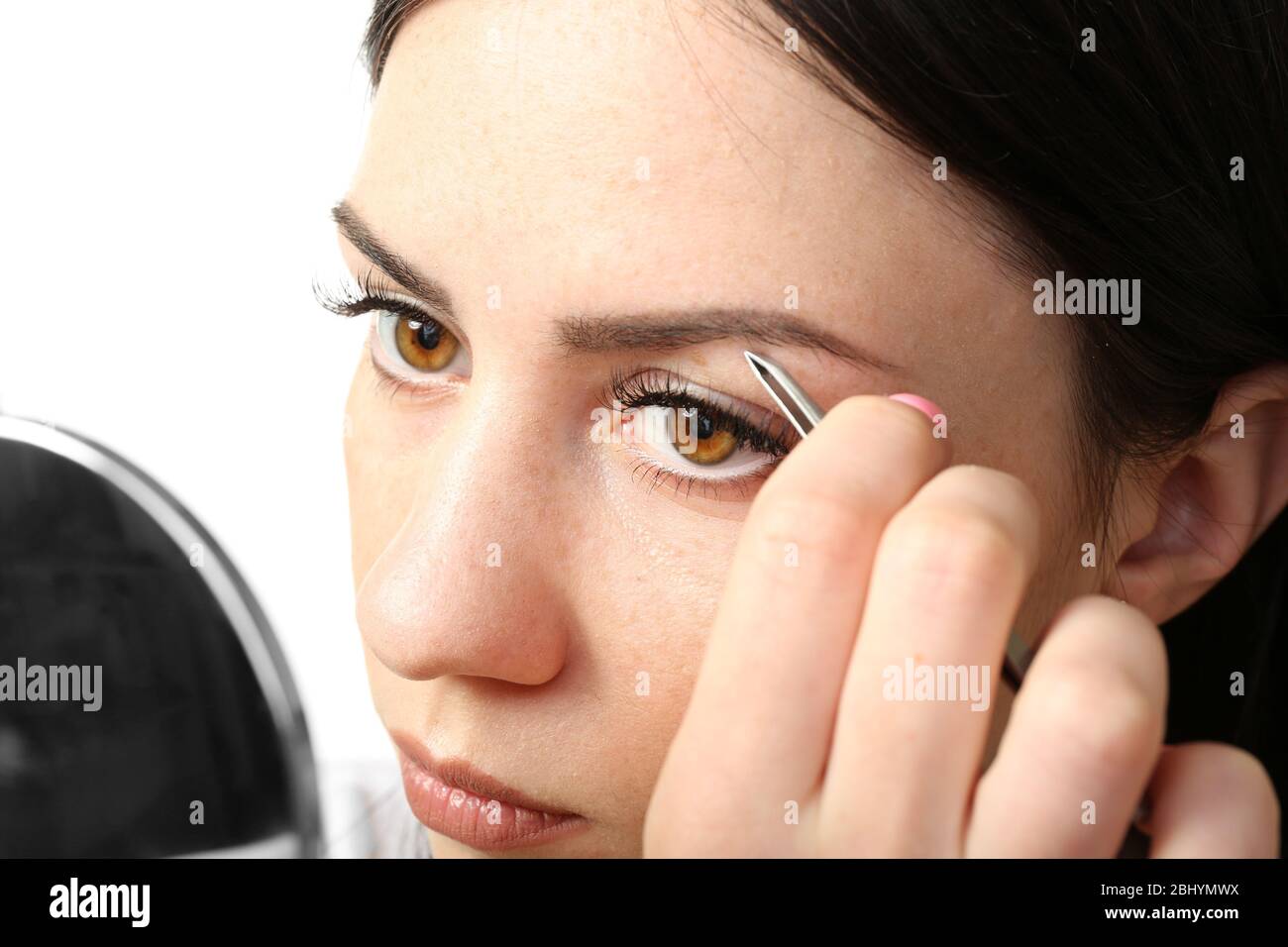 Eyelid pull hi-res stock photography and images - Alamy