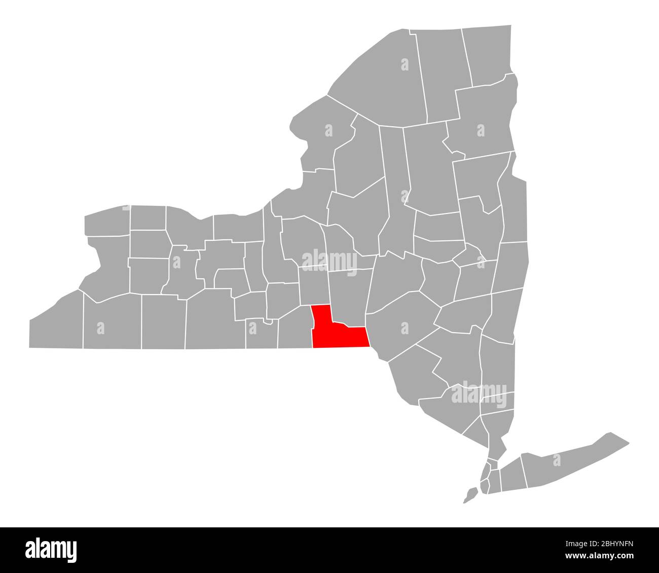 Map of Broome in New York Stock Photo - Alamy