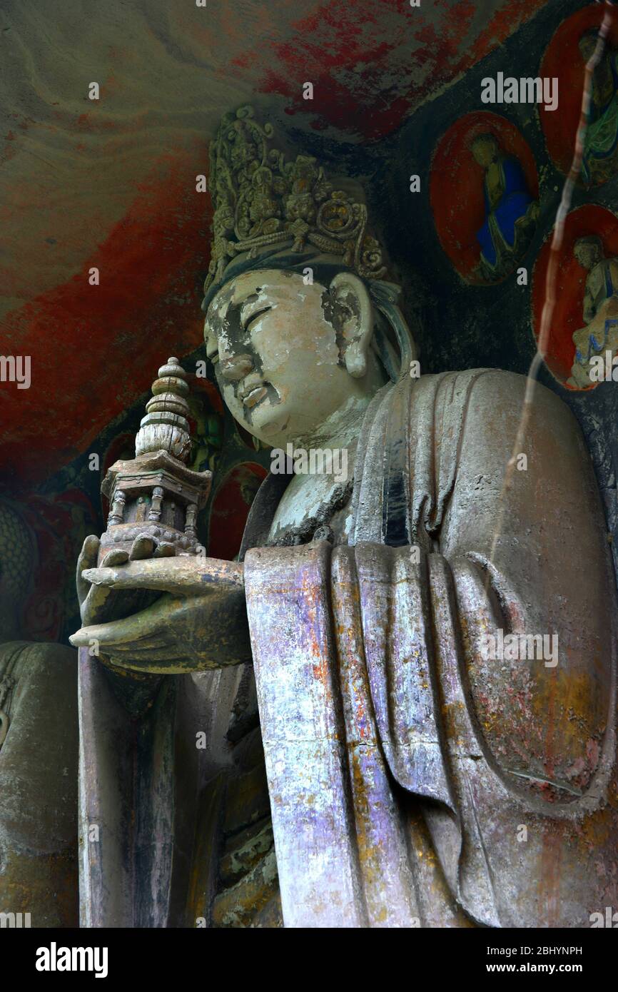 Manjushri the three icons of Huayan in the Southern Song Dynasty is a ...