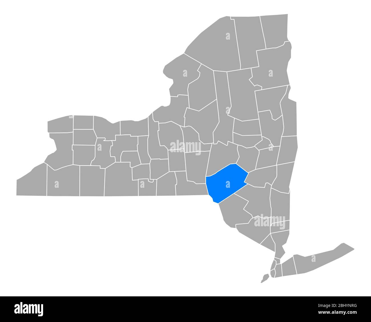 Map of Delaware in New York Stock Photo - Alamy