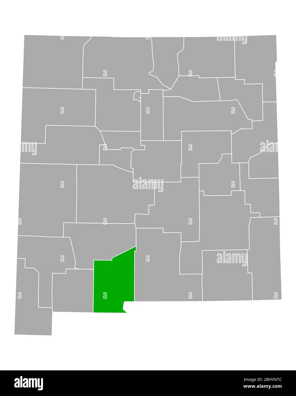 Map of Dona Ana in New Mexico Stock Photo - Alamy