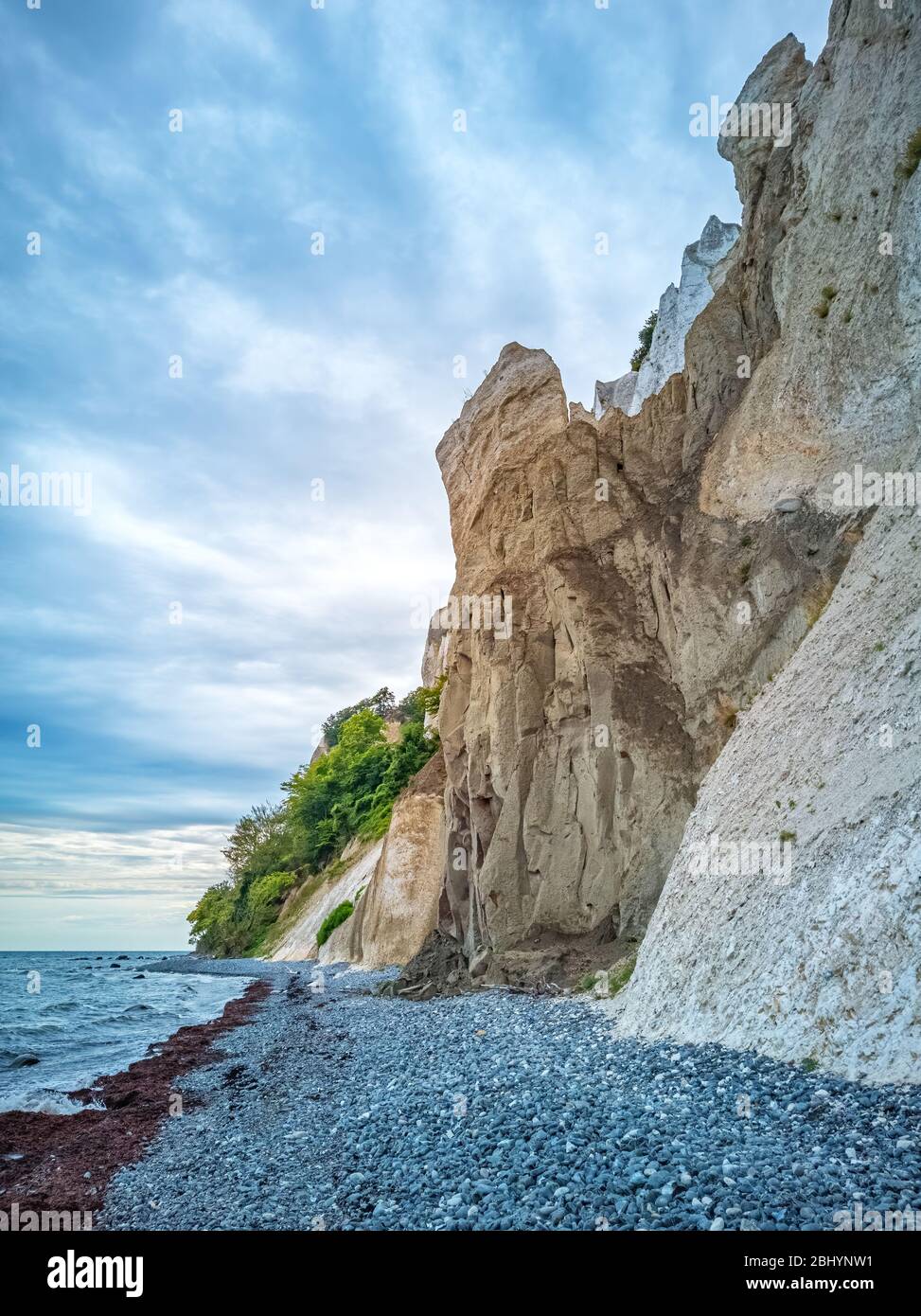 Chalk cliffs of Moens Klint, Denmark, Europe Stock Photo - Alamy