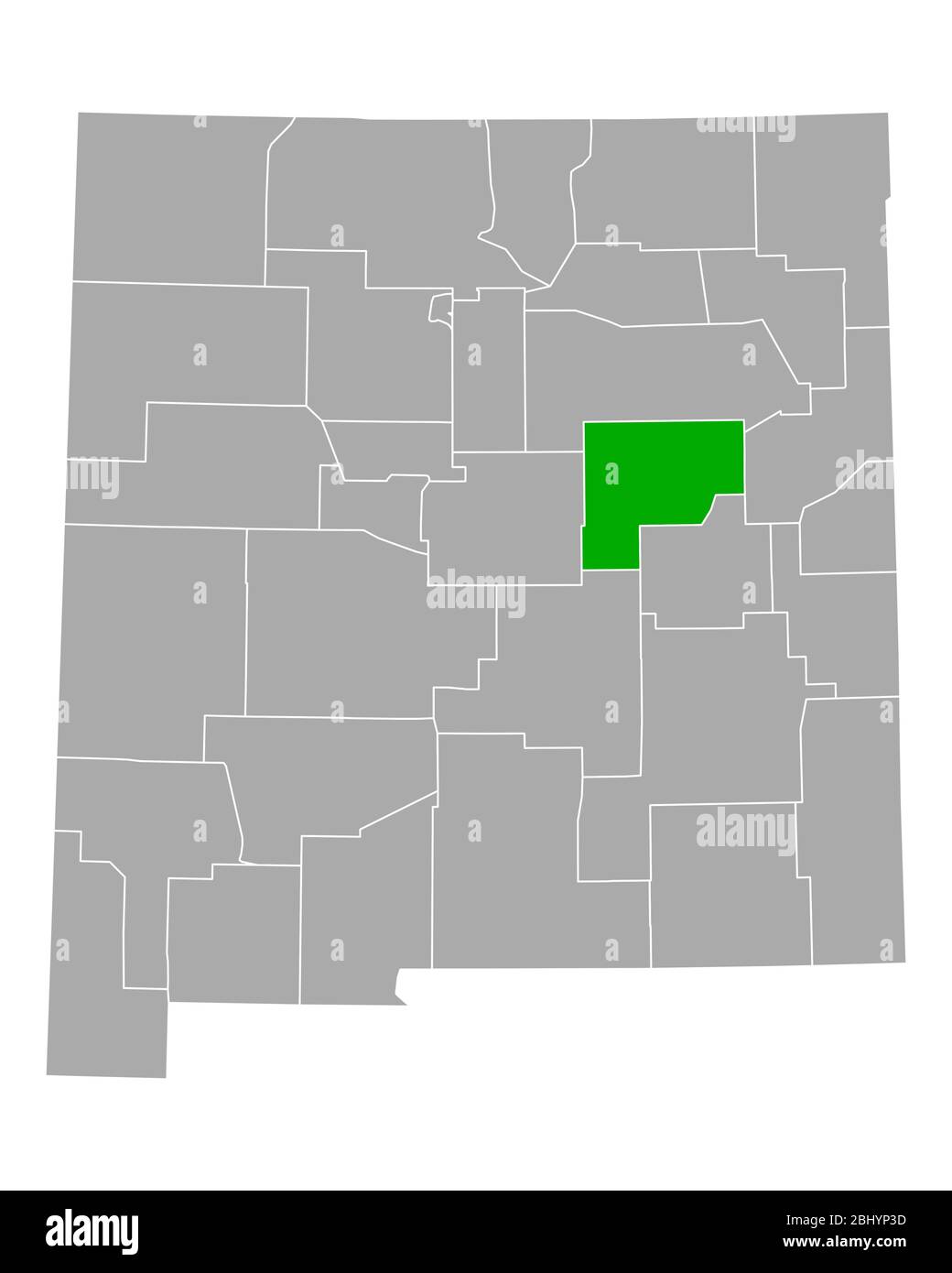 Map of Guadelupe in New Mexico Stock Photo - Alamy
