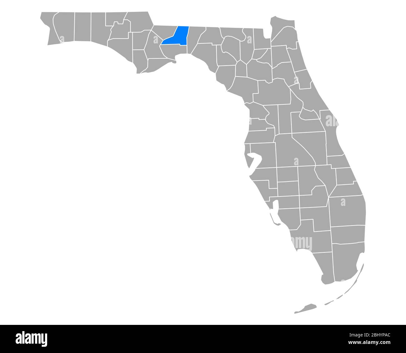 Map of Leon in Florida Stock Photo - Alamy